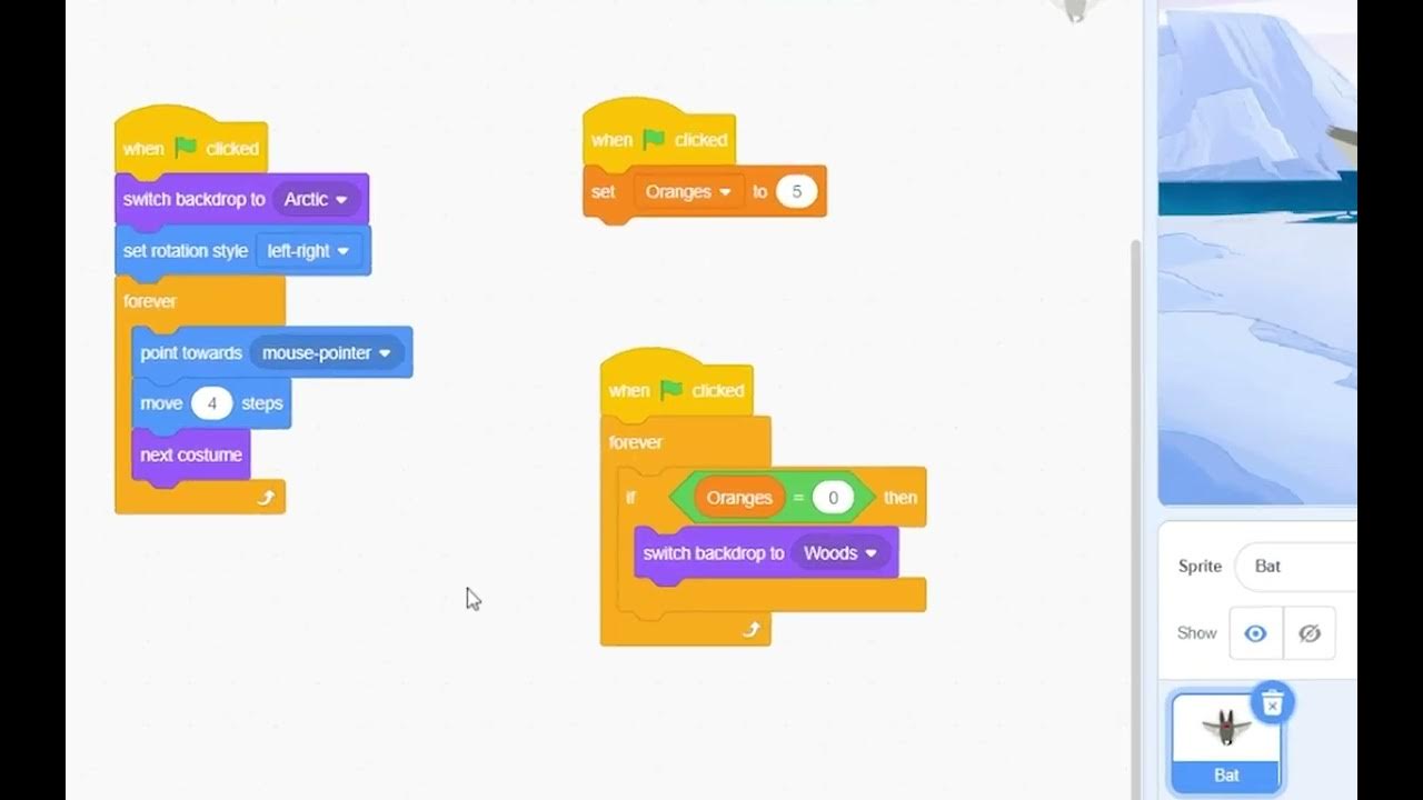 Scratch Coding - Game: Bat Flap - YouTube
