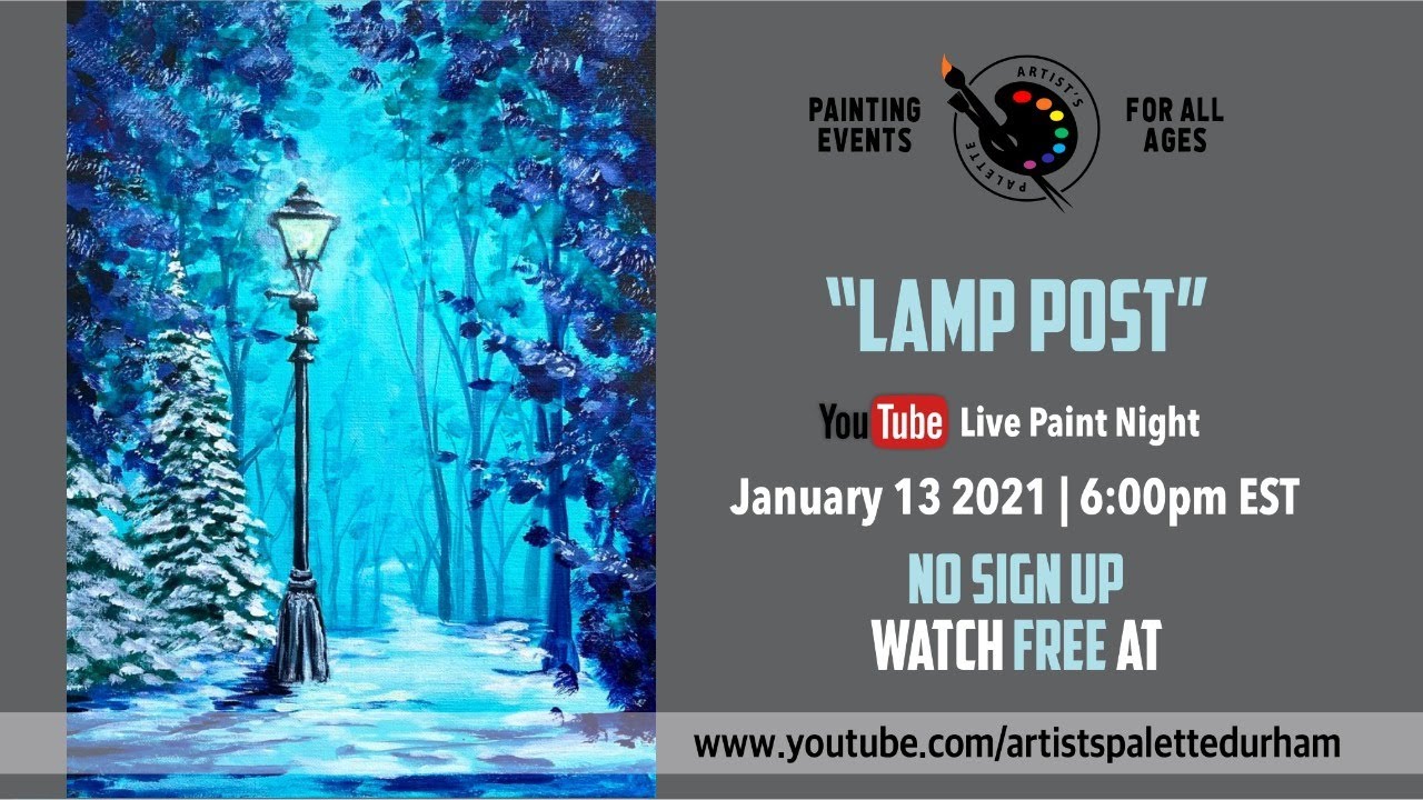 "Lamp Post" Acrylic Painting Tutorial - YouTube