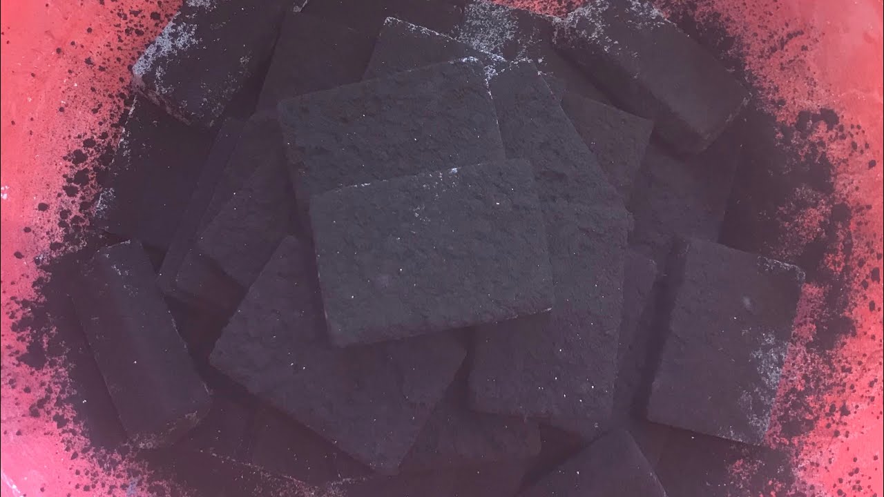 ASMR | black reform bars | charcoal | different textures | relaxing ...