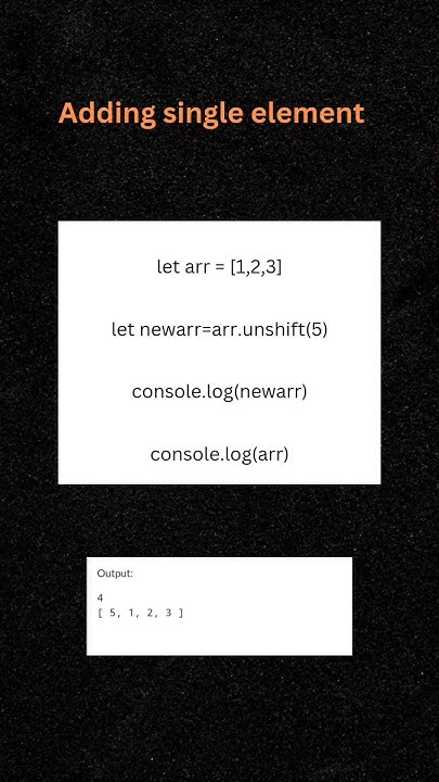 Unshift Method In Javascriptjavascriptreactangularhtmlcssvuejavascriptdev Webdeveloper