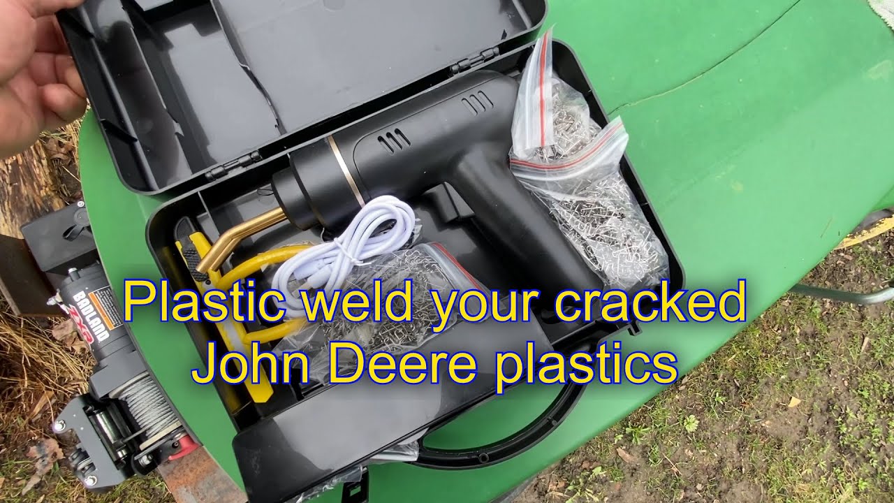 Plastic welding John Deere GX345 hood 👍👍👍👍 - YouTube