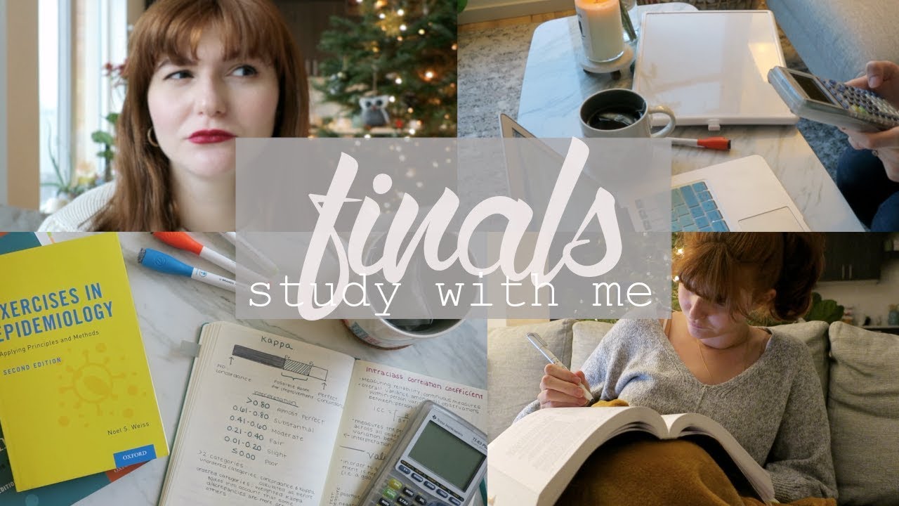 Study With Me | Grad School Finals Vlog - YouTube
