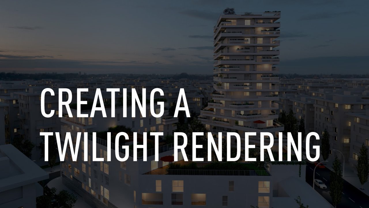 Architectural Rendering — Creating a Twilight Scene - YouTube