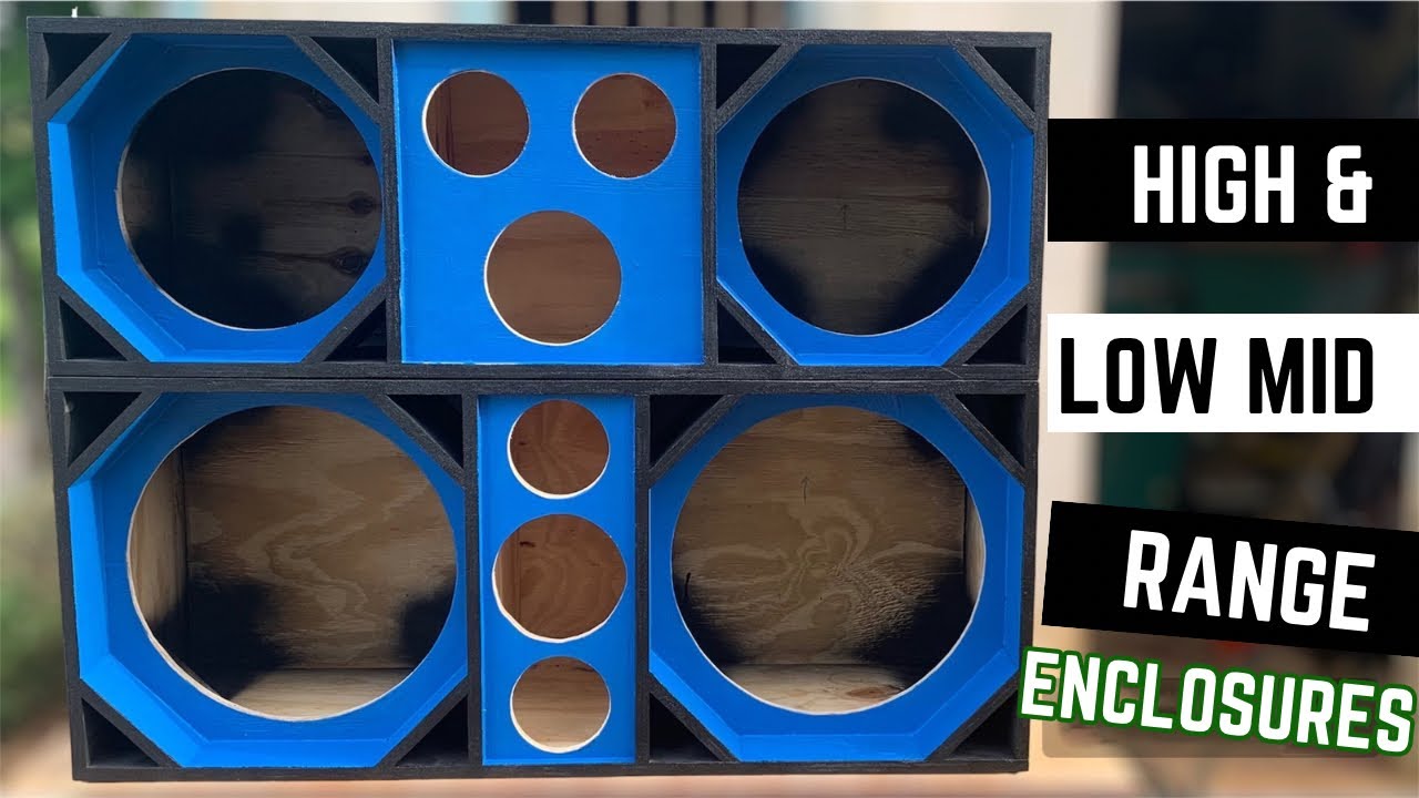 Building 12 inch and 15 inch chuchero speaker box. Mid range speaker ...