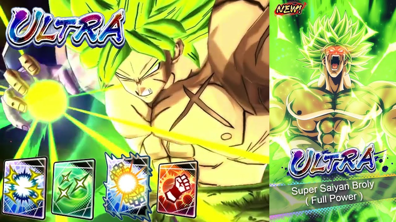 ULTRA SUPER SAIYAN BROLY ( FULL POWER )! MOVESET | DRAGON BALL LEGENDS ...