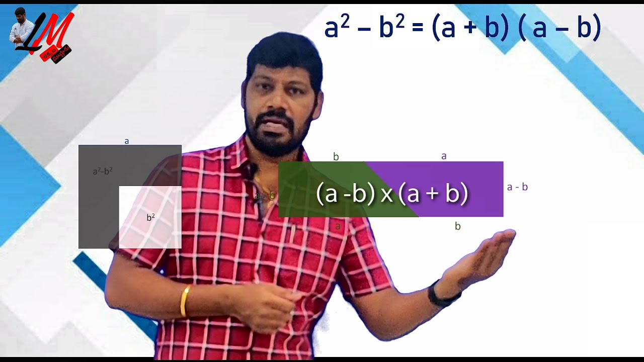 Visualization of a square - b square - YouTube