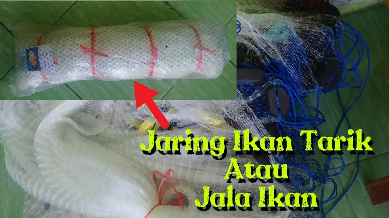 Review Jaring Ikan Ukuran 1 Inci 1/4 0'40 !!! Jenis Jaring Ikan Tarik ...