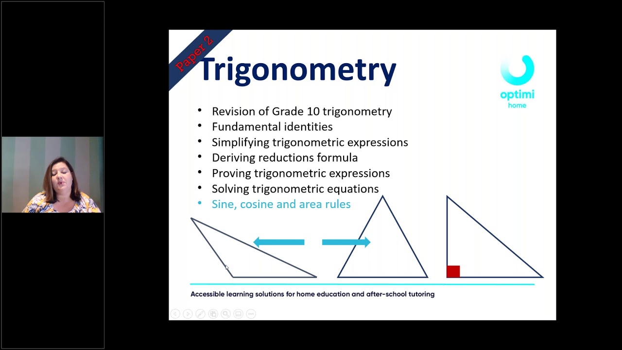 Grade 11 Mathematics Sine, Cosine and Area rules - YouTube