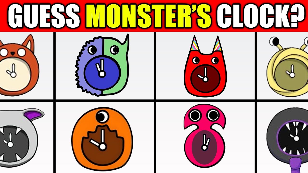 Guess The Clock Screen & EMOJI of The MONSTER | GARTEN OF BANBAN 4, 5 ...