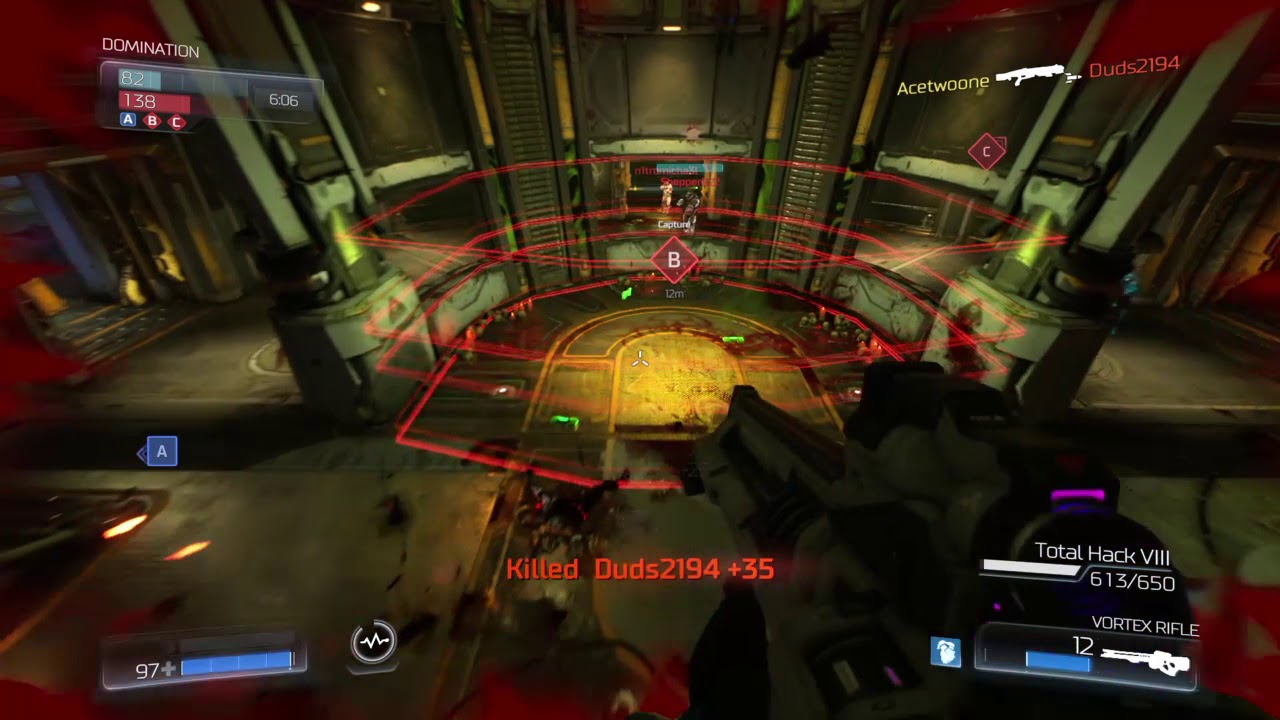 DOOM (2016) Vortex Rifle Skill and Top Score - YouTube