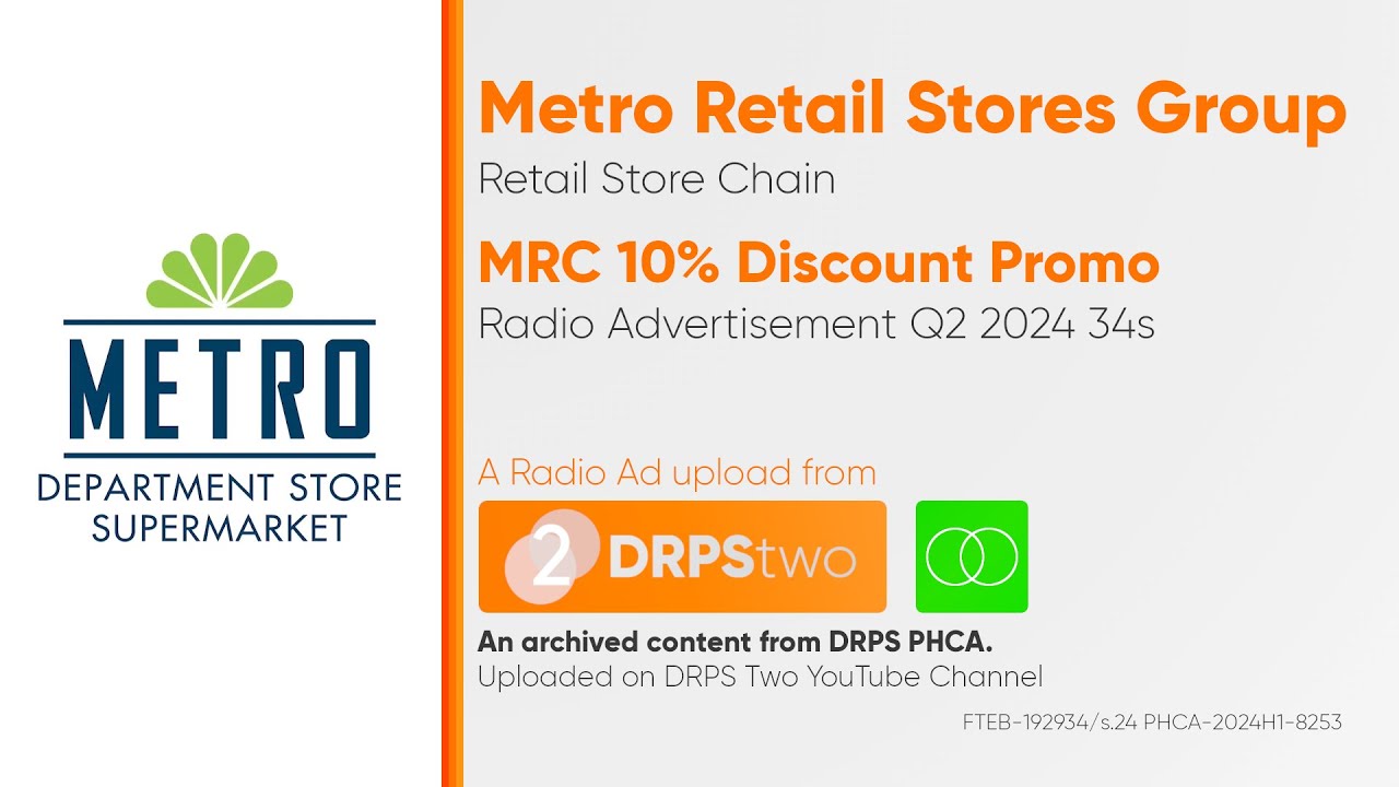 Metro Rewards Discount Promo Radio Ad Q2 2024 34s [ST] - YouTube