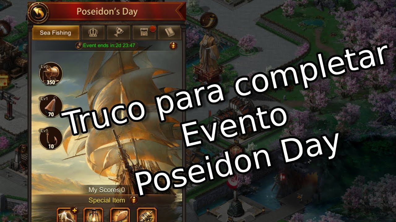 Evony Truco Para llegar al fondo del Mar en el evento de Poseidon Day ...