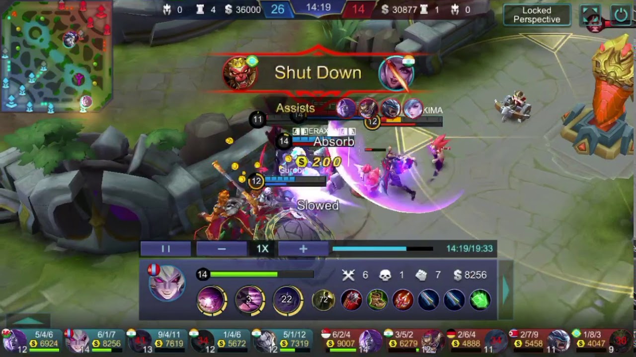Dyroth savage mobile legends feat skills,damage and full farm - YouTube