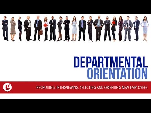 Departmental Orientation - YouTube