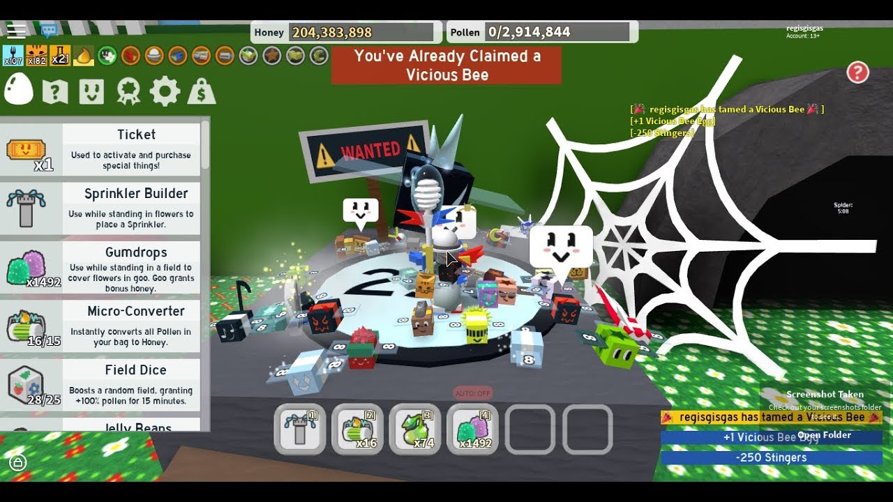 Roblox | I FINALLY GOT VICIOUS BEE !!!!!!! - YouTube