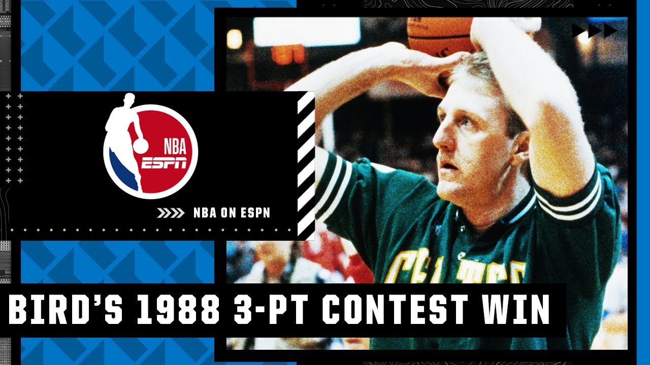 When Larry Bird won the 1988 NBA 3-PT while wearing warmups | NBA on ...
