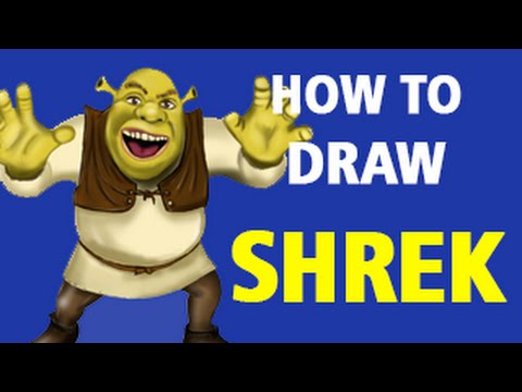 How to Draw Shrek Grene Ogre [Speed Painting] - YouTube