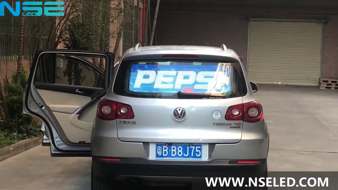 NSE Transparent Digital LED Banner for Taxi Advertising Performance ...