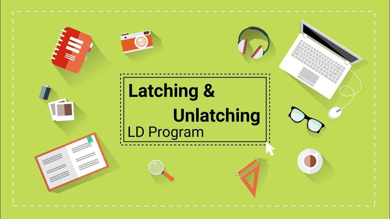 PLC Basic - Latching & UnLatching delta PLC - YouTube