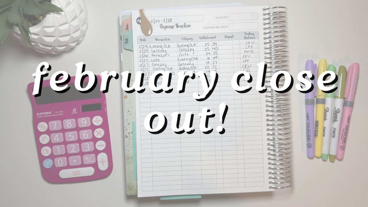 FEBRUARY BUDGET CLOSE OUT | FINAL EXPENSE CHECK IN AND TOTALS | BUDGET ...