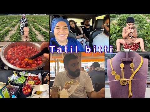 Yol üstü çilek tarlasına uğradık/Ağamızın tozuyla Türkiye yolcularını braktık/Türk marketine gittim