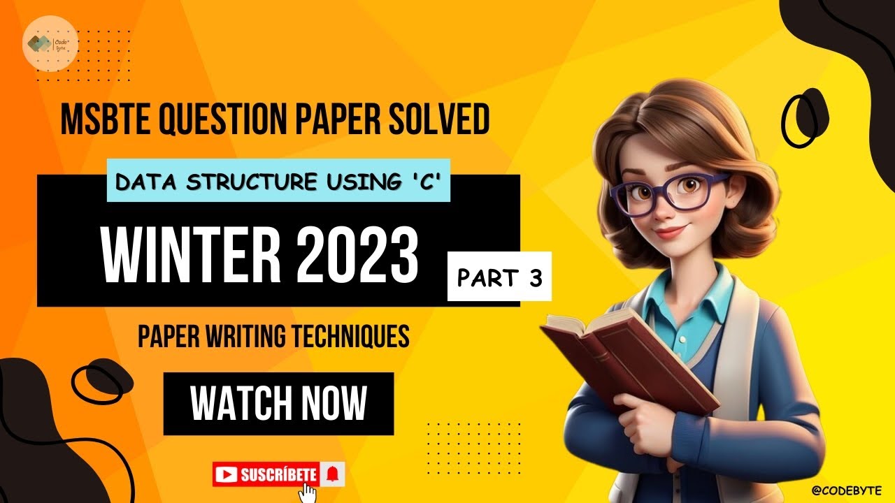 Part 3 | Winter 2023 MSBTE Question Paper Solving | DSU | Paper Solving ...