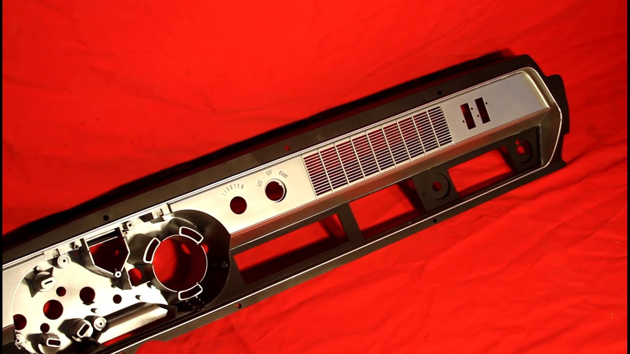 1966-1967 Cutlass Dash Bezel Plate - YouTube