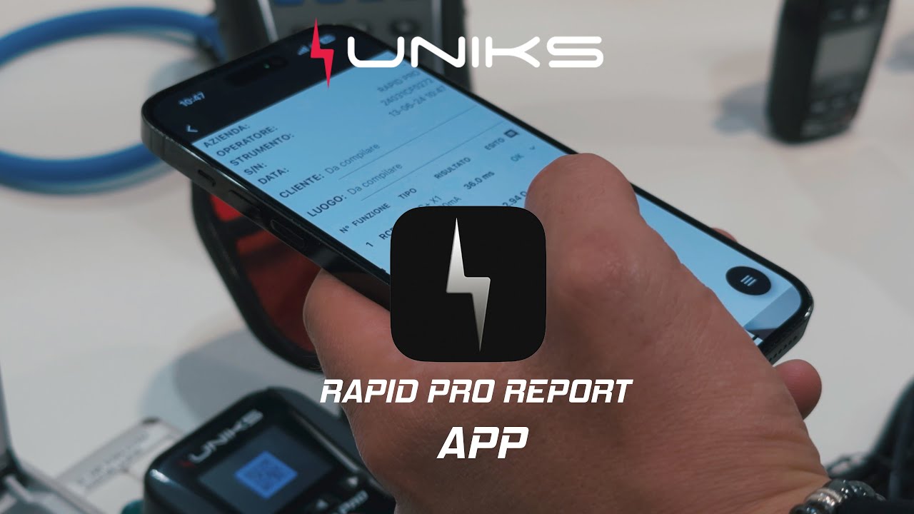 UNIKS RAPID PRO REPORT APP - YouTube