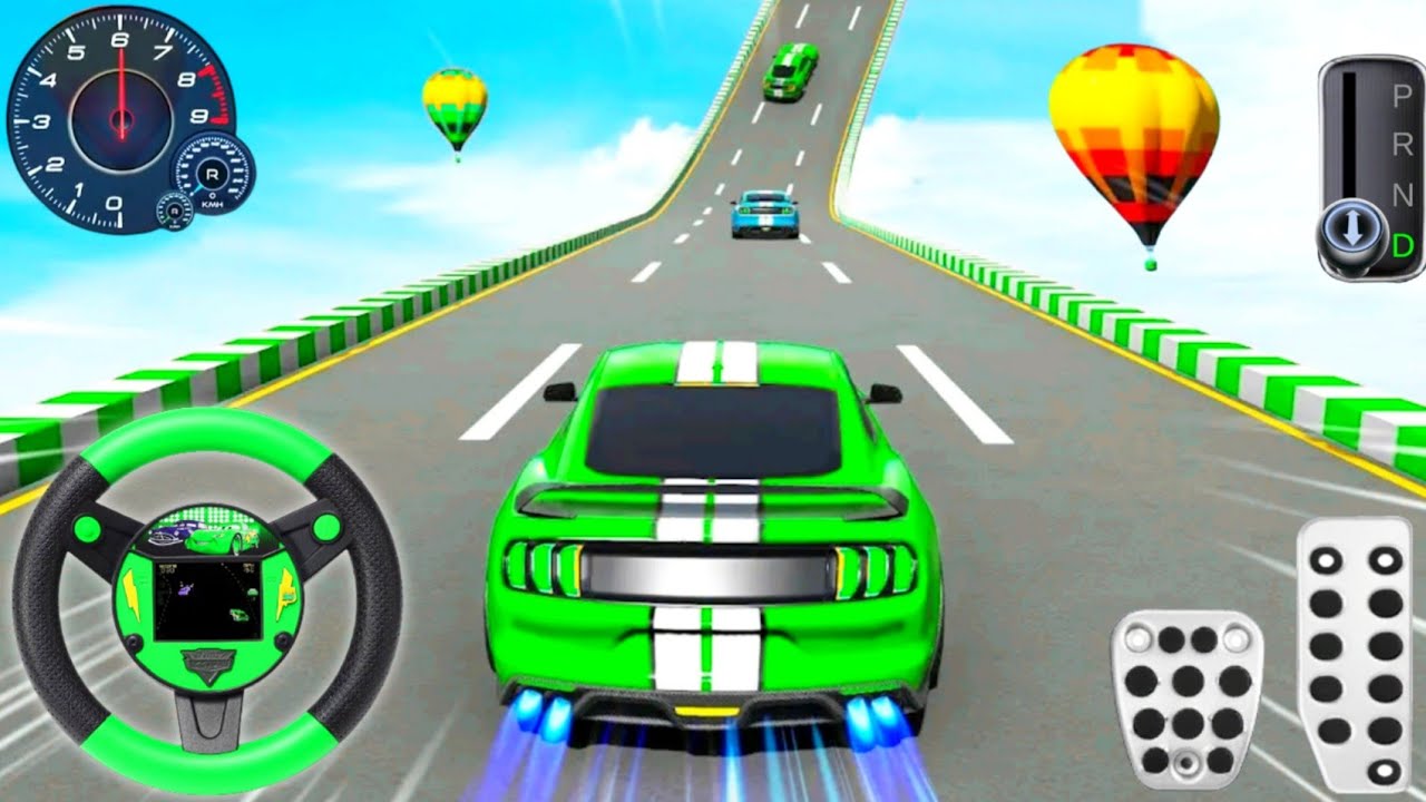 Muscle Car Stunt Games: Mega Ramp Car🚕 Simulator_#114 || Flash Driving ...