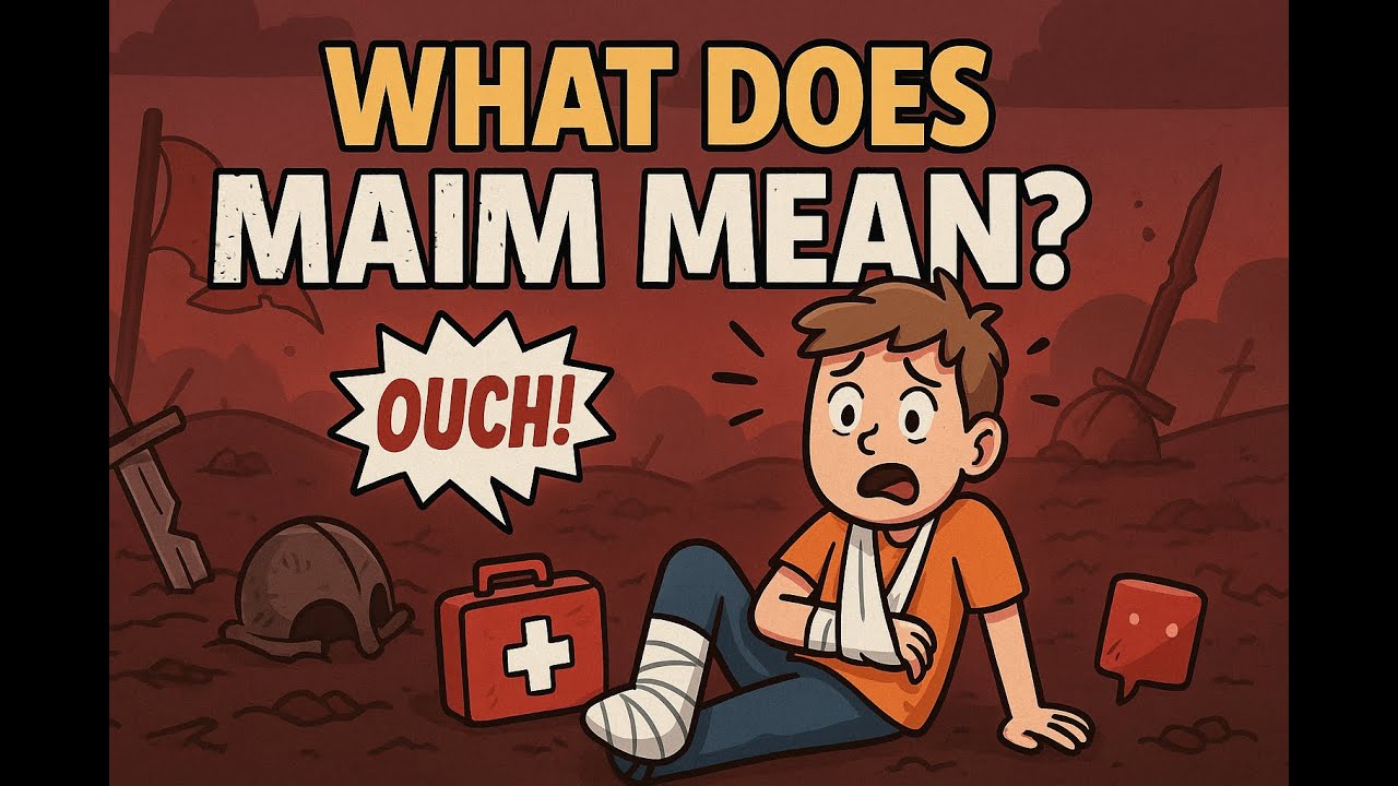 Maim Meaning, Usage, Etymology, Mnemonic, Difference between maim ...