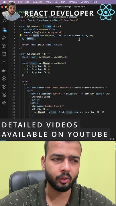 Usememo In React Js Shorts Short Reactjs Javascript Nodejs Techtips Frontenddevelopment