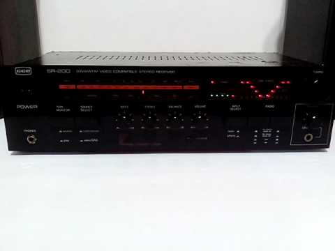 RECEIVER SR200 CCE RESTAURADO - YouTube