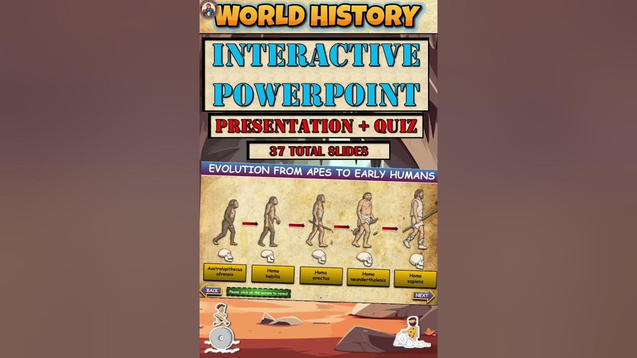 See Description Below. Evolution Of Early Humans Interactive Powerpoint ...
