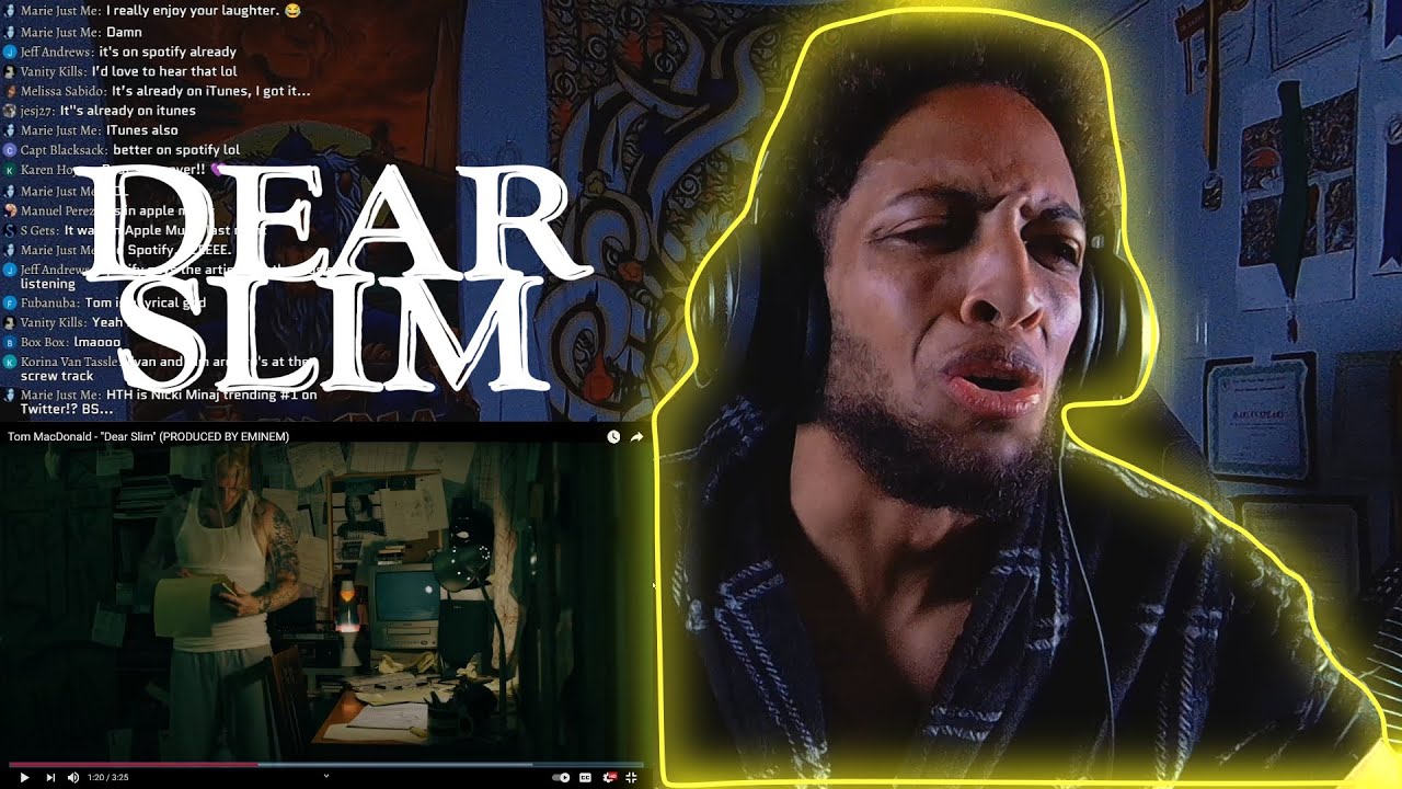 TOM MACDONALD | "DEAR SLIM" | LIVE REACTION - YouTube