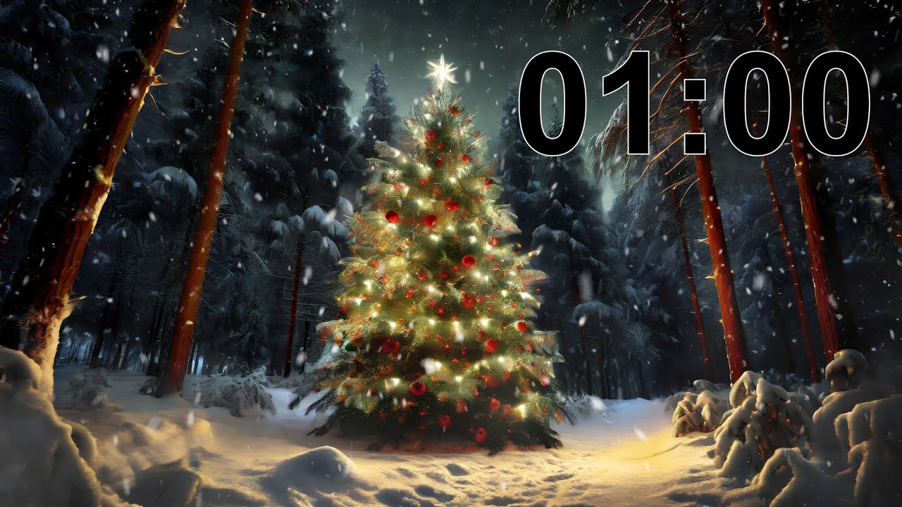 1 MIN. TIMER | Cheery Christmas Music & Animation 🎄 - YouTube