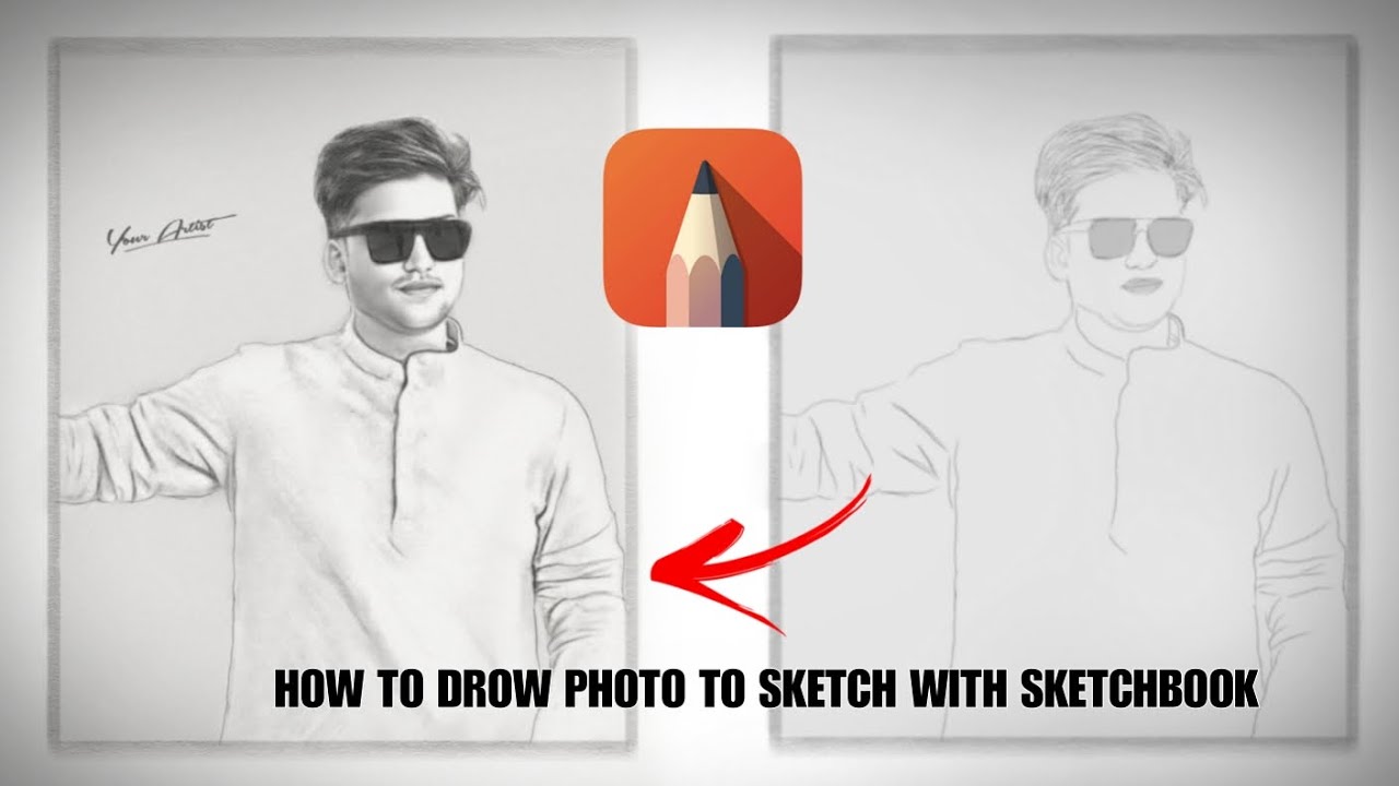How to drow Sketch of Autodesk sketchbook / digital art / how to drow ...