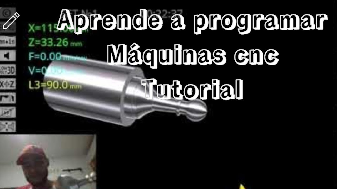 como se programa una ficha de ajedrez en torno cnc tutorial #1 simulador de torno - YouTube