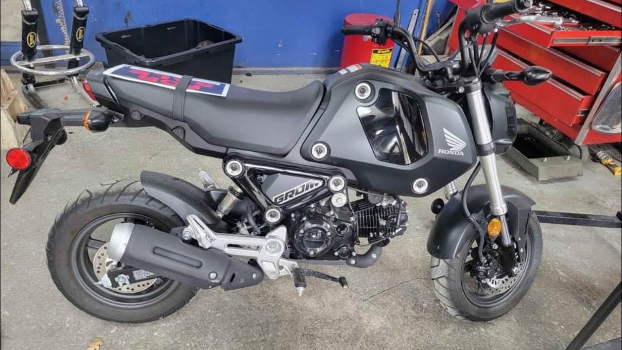 2023 Honda Grom Pro Taper Handle Bar install.. - YouTube