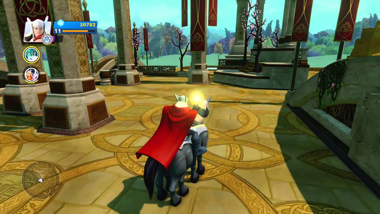 Disney Infinity [2.0] Closer look at Asgard Textuers + Odins Horse ...