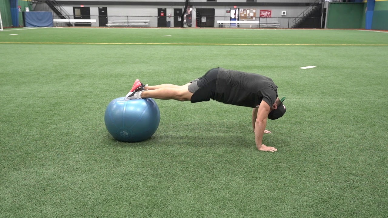 Stability Ball Pike Rollout - YouTube