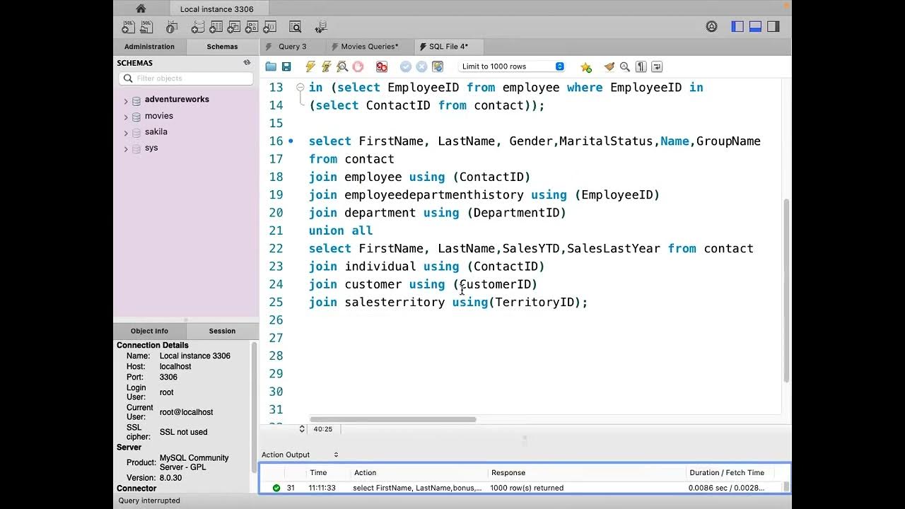 MySQL Adventure Works Database SQL project for Data Analysis SQL for Beginners - YouTube