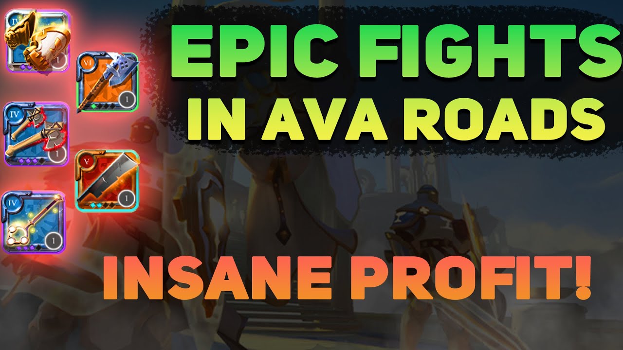 FIGHT IN AVA ROADS / Albion Online - YouTube