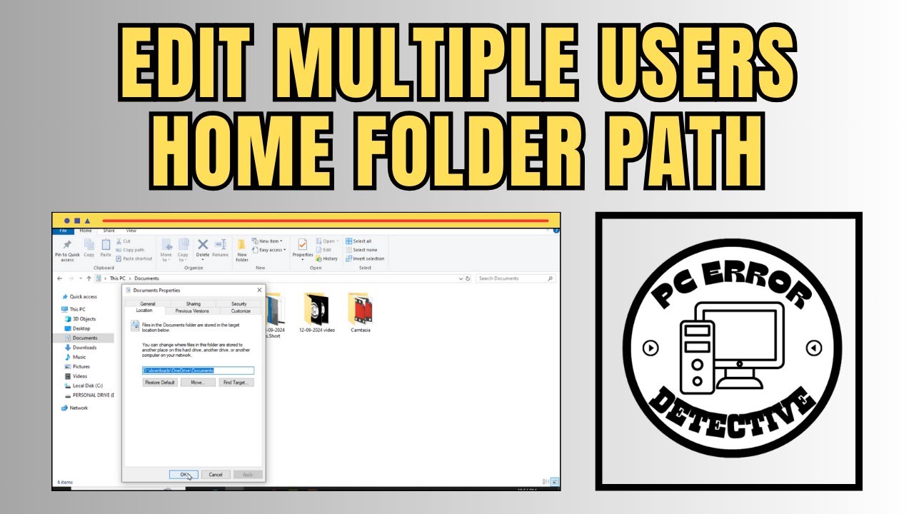 How to Edit Multiple Users Home Folder Path - YouTube