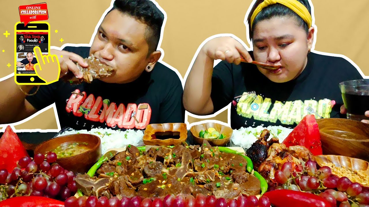 BEEF PARES MUKBANG COLLABORATION with @rickrockfoodie - YouTube