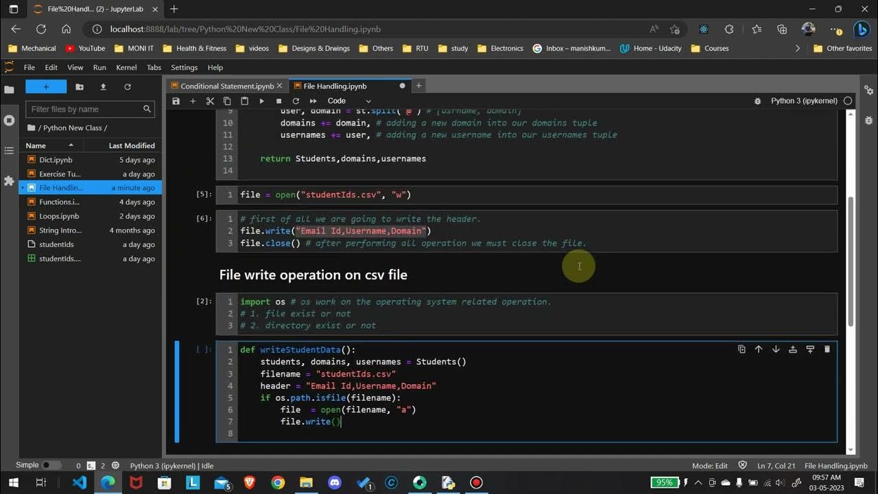 Python File Handling Part 1 - YouTube