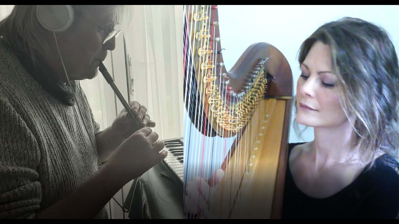 Inisheer - Irish - Remote duet - Lady and a Harp ft. Reeldin58 - YouTube