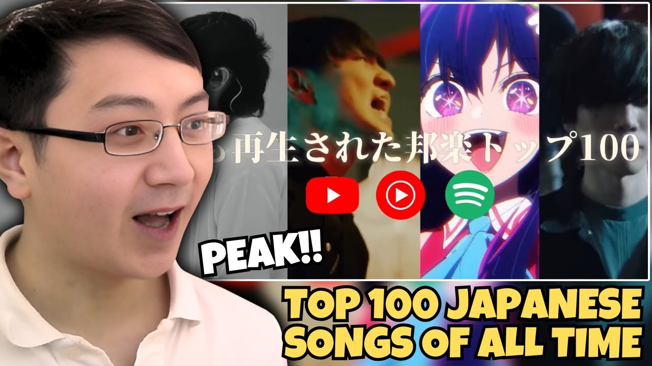 FIRST TIME REACTION TO THE TOP 100 JAPANESE SONGS OF ALL TIME! - YouTube