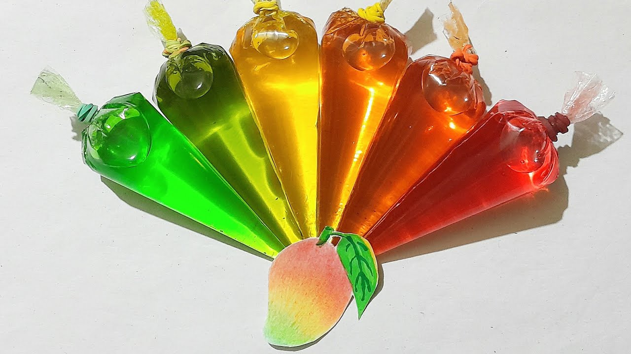 Making Mango Slime with Piping Bags | Satisfying Slime Videos - YouTube
