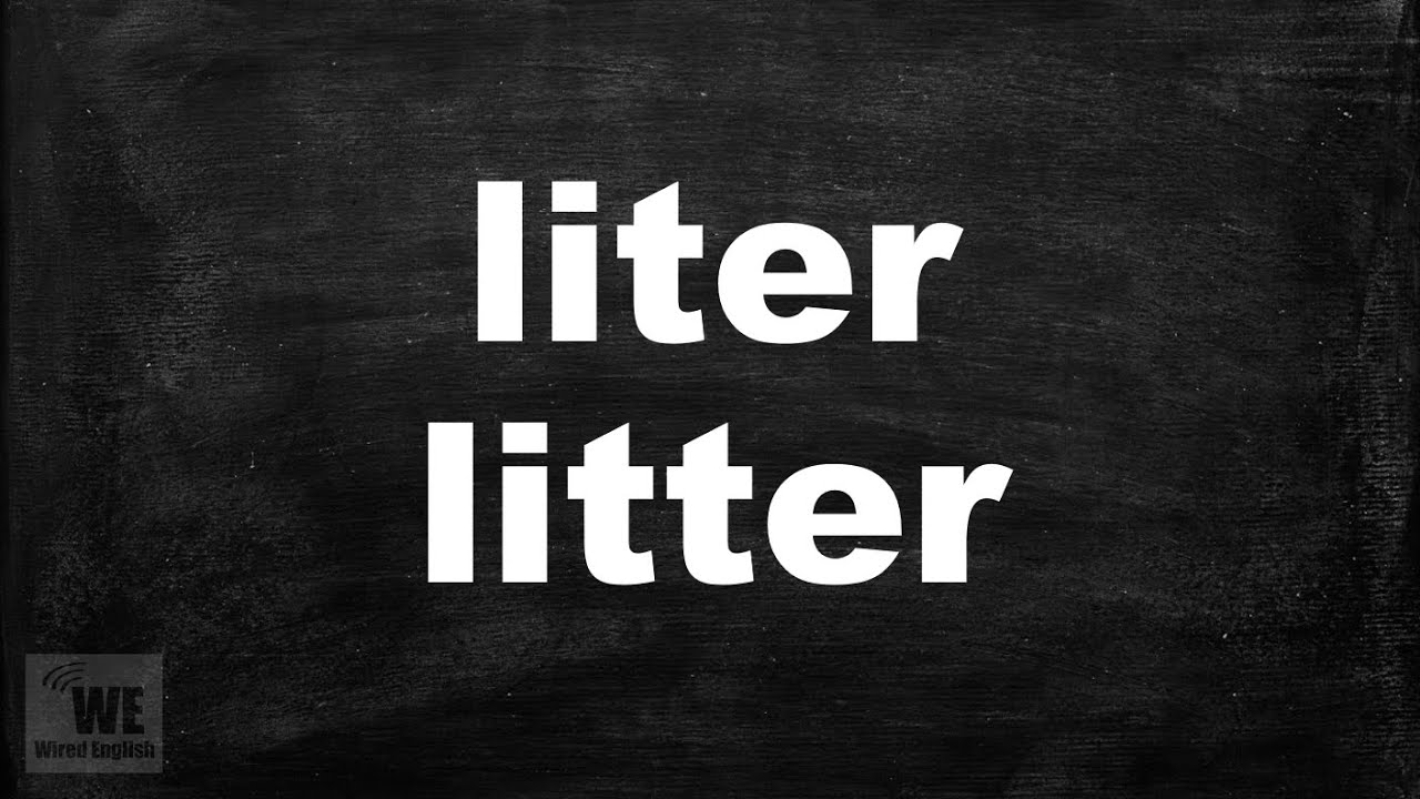 htp | liter vs. litter - YouTube