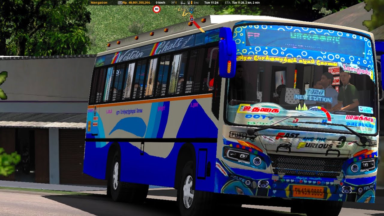 Fully Modified TNSTC bus with LED Headlights + Custom indicators ...